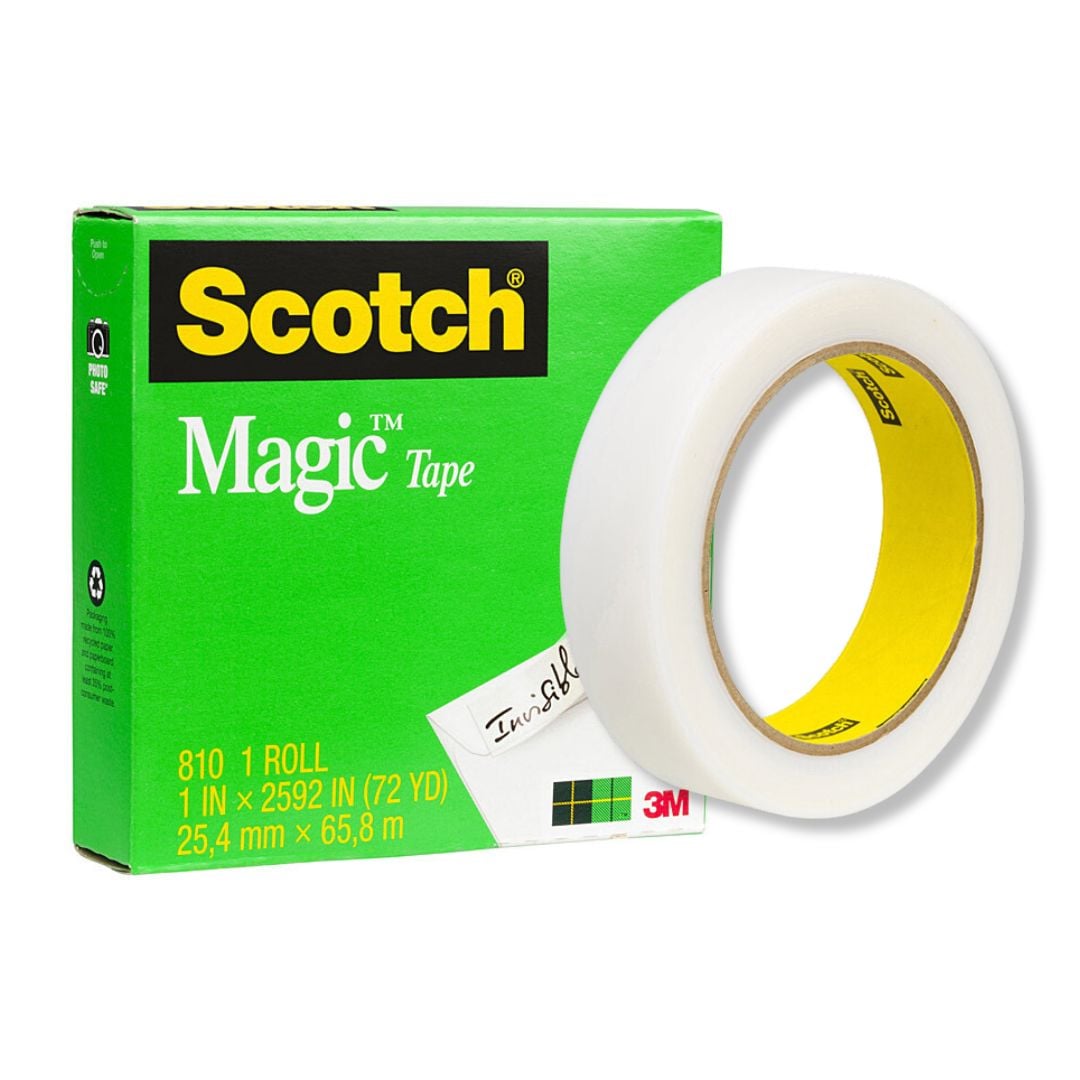 Scotch 810 Magic Invisible Tape 25.4mm x 65.8m - InkStation