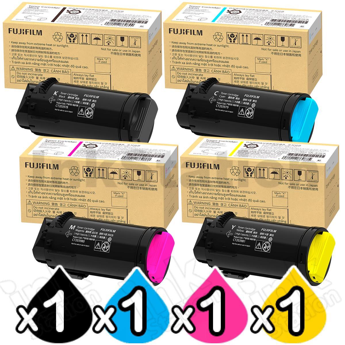 Fuji Xerox 4 Pack Fujifilm Apeos C4030 / C3530, ApeosPrint C4030 ...