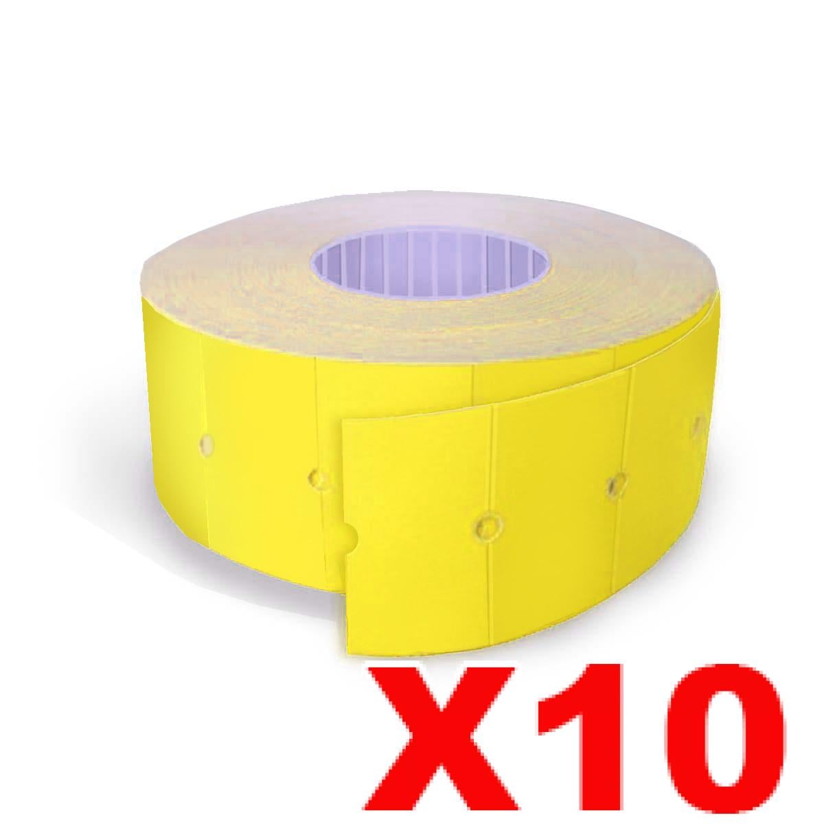 Plain White Price Labels 21x12mm for Single Line Pricing Guns - InkStation