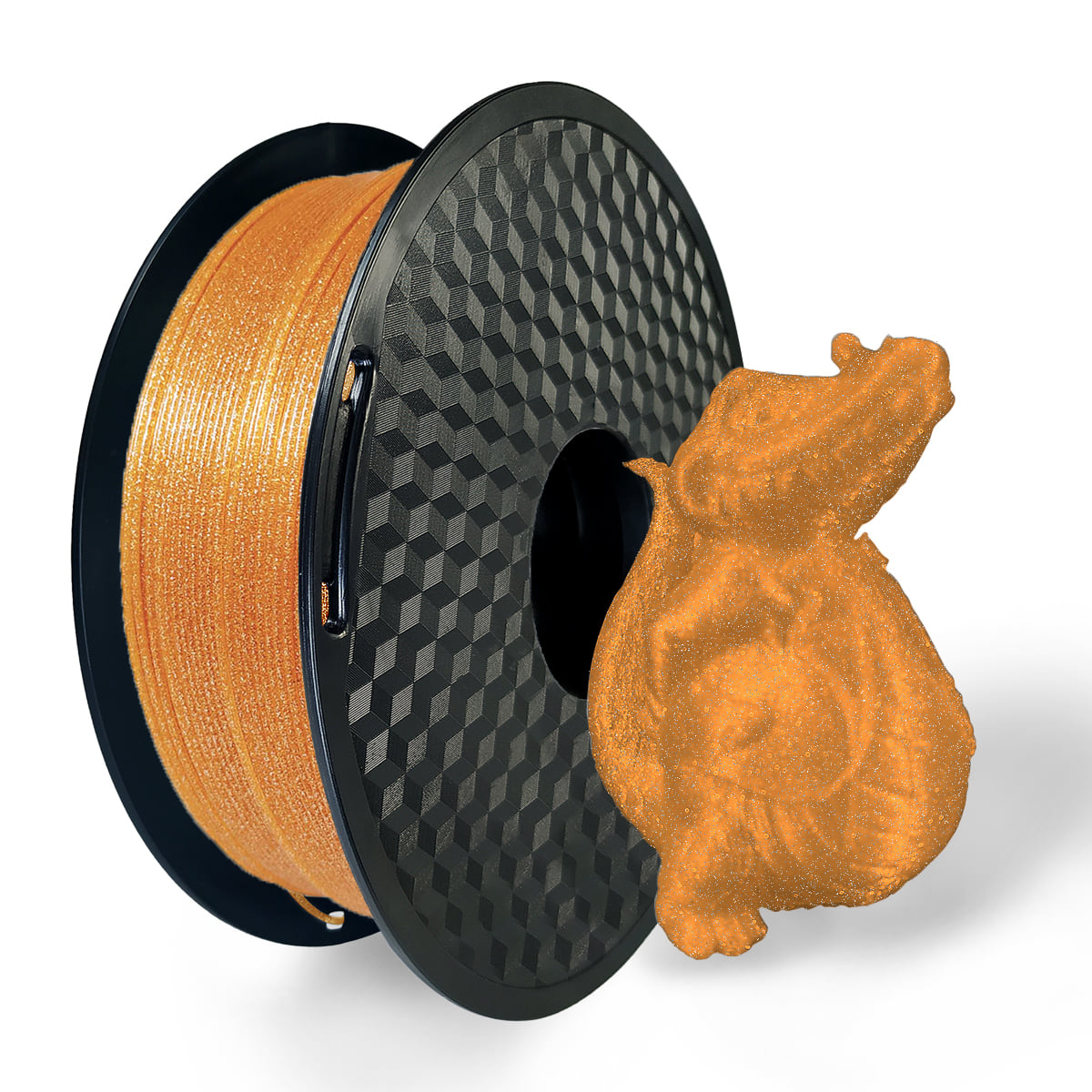 1 x Glitter PLA 3D Filament 1.75mm Shining Orange - 1KG - InkStation