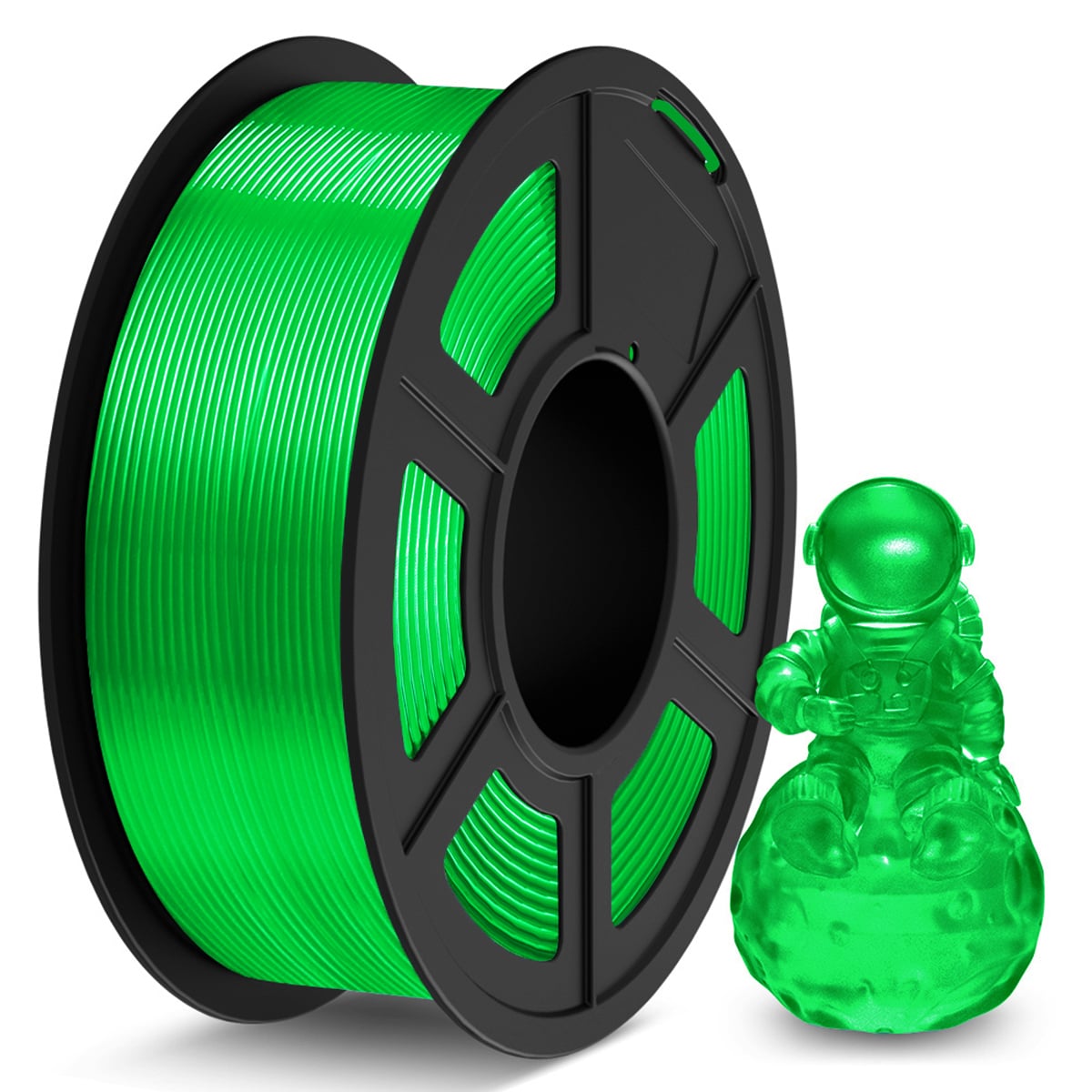 1 x PVB 3D Filament 1.75mm Transparent Green - 1KG - InkStation