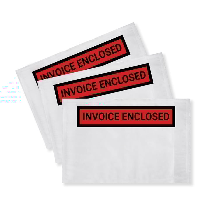 Plain Doculopes 115mm x 165mm Packing List Invoice Sticker Pouch ...