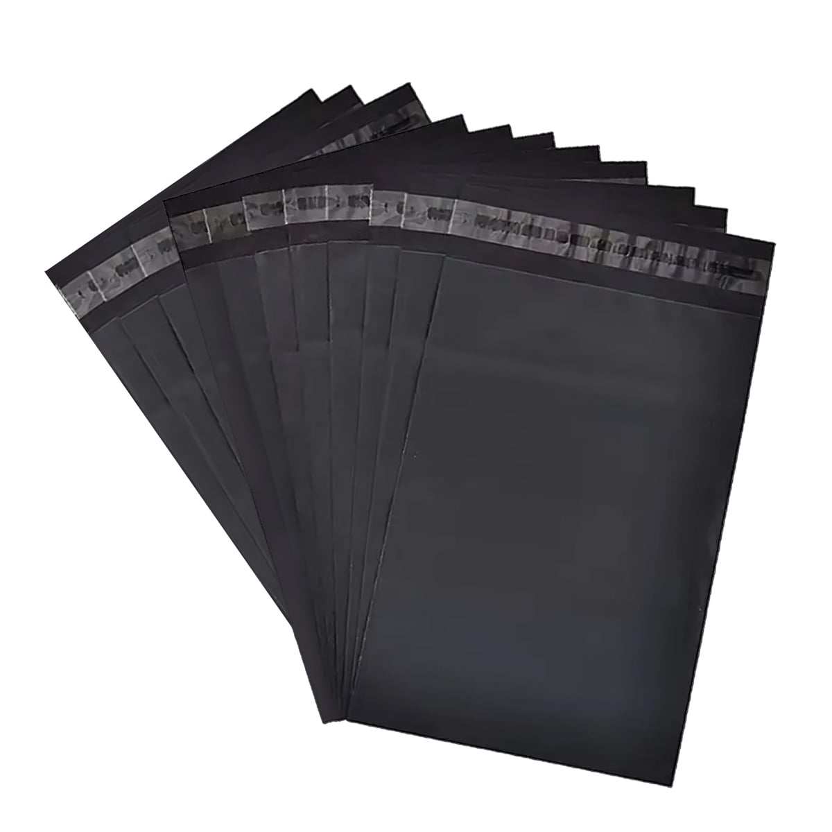 Black Courier Bags 310mm x 405mm Mailing Satchels Self-Sealing Poly ...