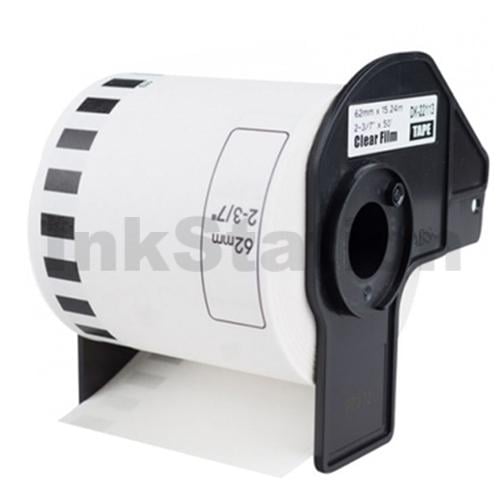 Brother Compatible DK-22113 Black Text on Clear Continuous Film Label ...