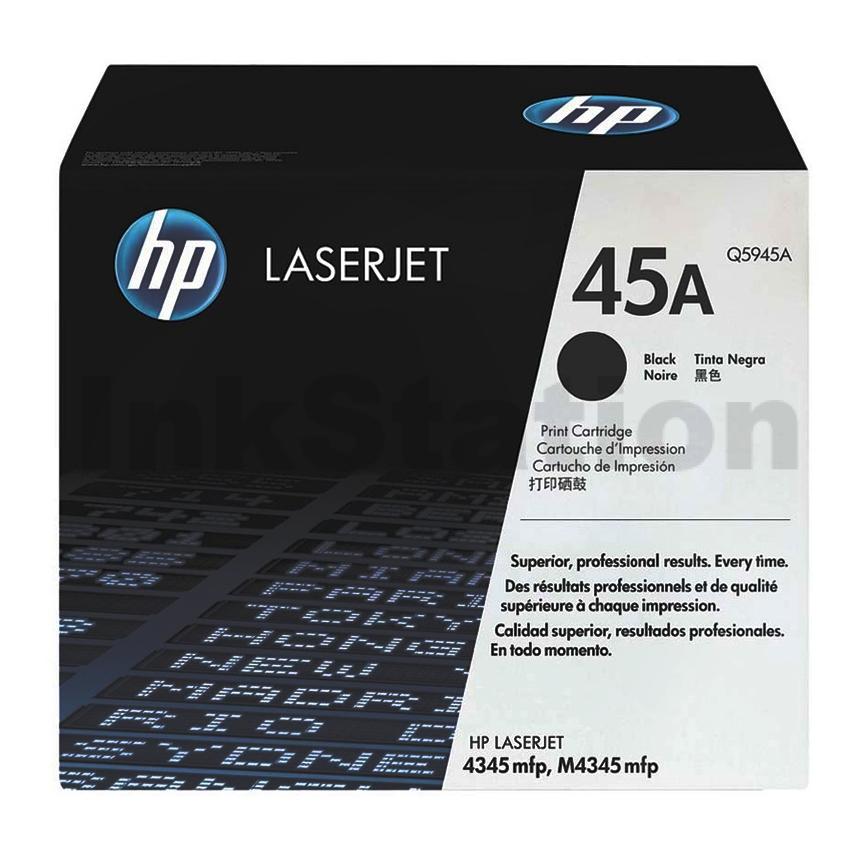 HP Q5945A (45A) Genuine Black Toner Cartridge - 18,000 Pages - Toner ...
