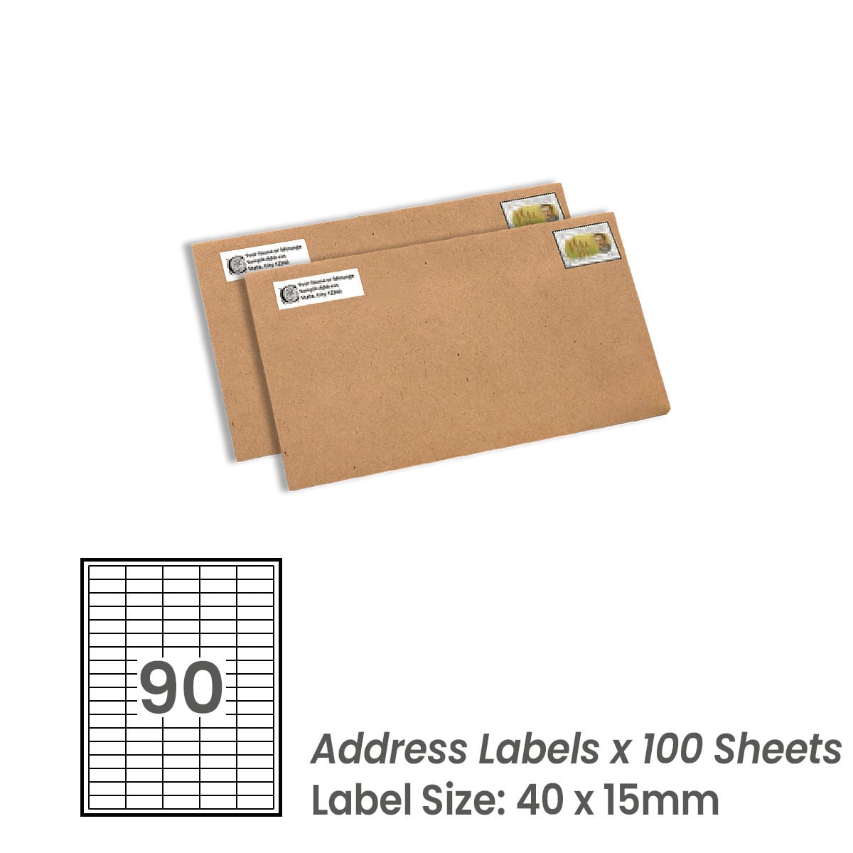Avery #980040 Fabric Laser Name Badge Labels 10UP 88mm x 52mm - L7427 ...