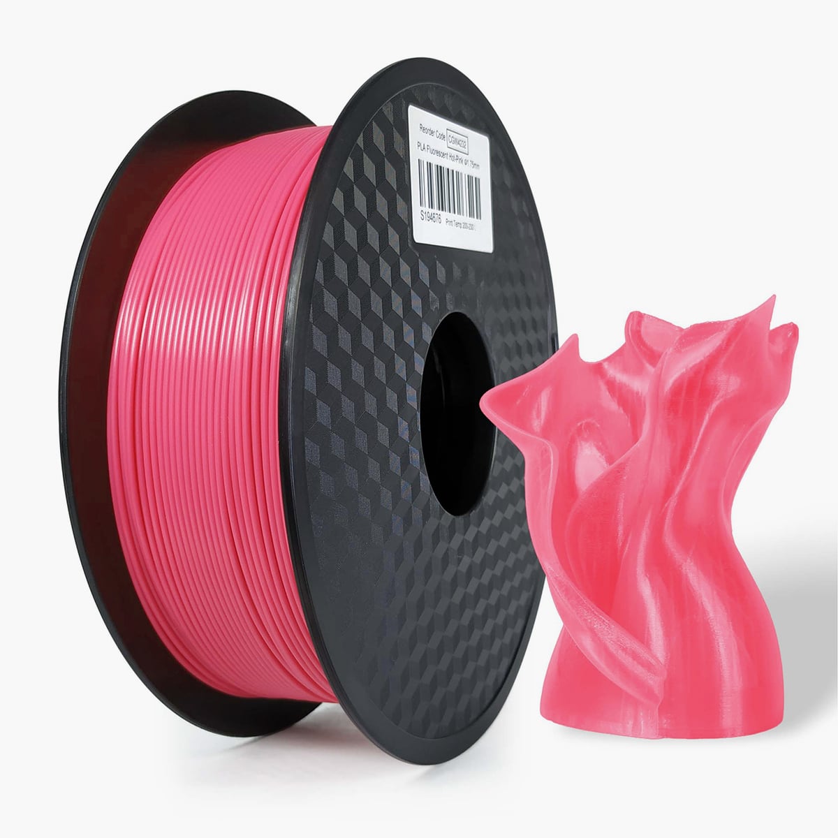 1 x PLA 3D Filament 1.75mm Fluorescent Hot Pink - 1KG - InkStation