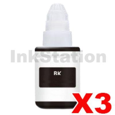 Canon 3 x Compatible GI690BK Black Ink Bottle - Ink Cartridges - InkStation