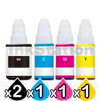 Canon 5-Pack Compatible GI690 Ink Bottles [2BK+1C+1M+1Y] - Ink ...