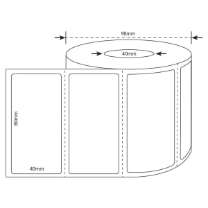 White Direct Thermal Labels