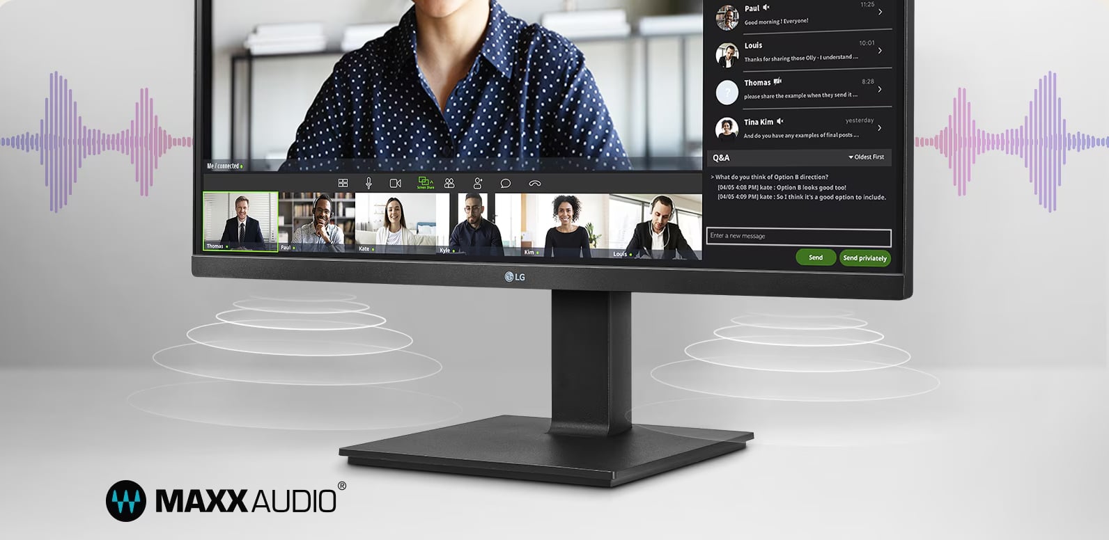 LG 27'' QHD IPS Monitor with Built-in Webcam & Mic - IS27BQ75QCB ...